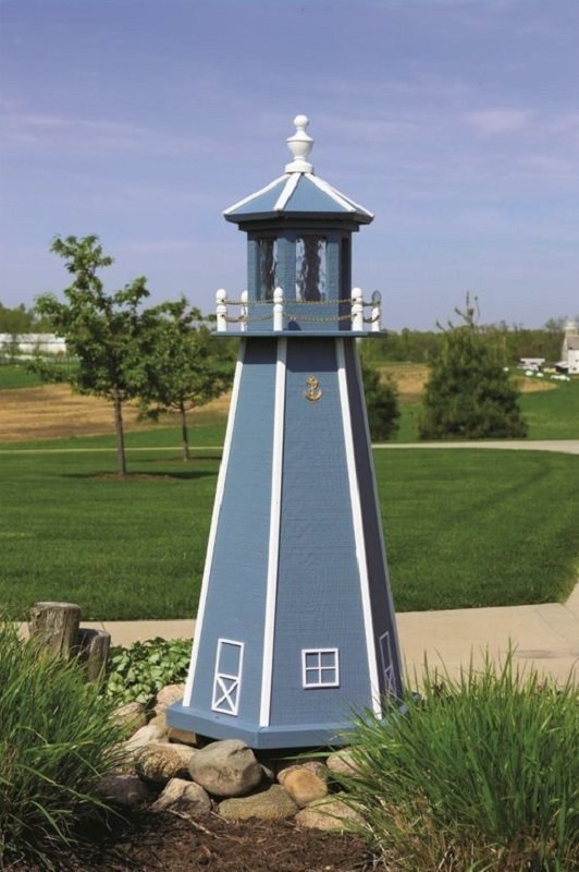 Large Wooden Standard Lighthouse from DutchCrafters Amish Furniture