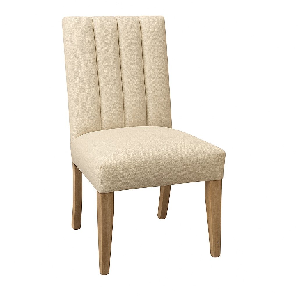 American Made Upholstered Channel Back Dining Chair - Amish Quality