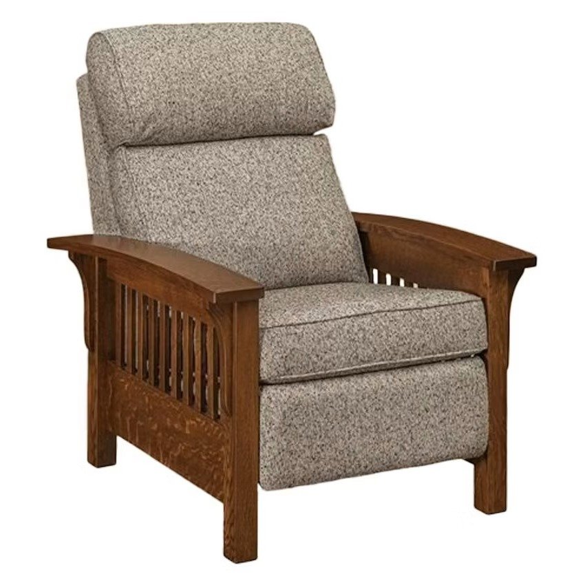 Comfortable Bustle Back Recliners | Amish Made Recliner Chairs