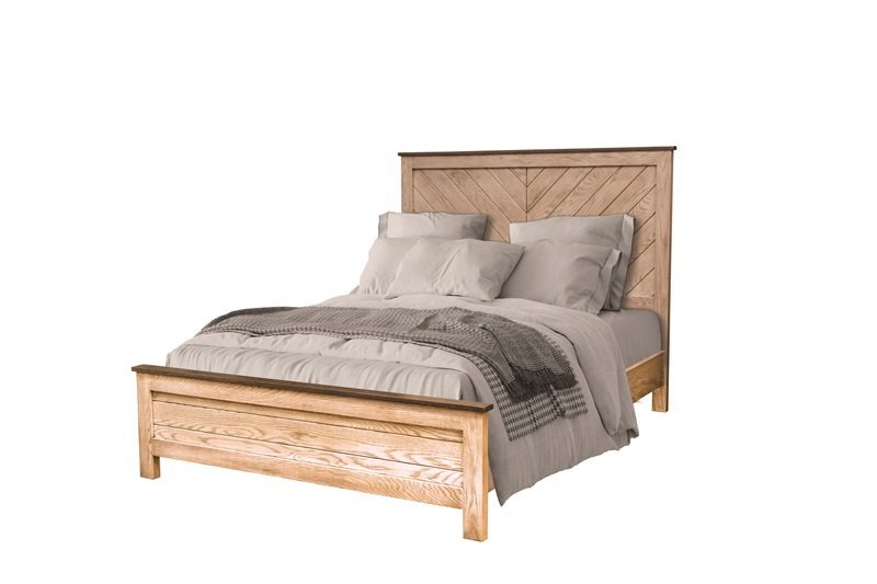Nevaeh Chevron Bed from DutchCrafters Amish Furniture