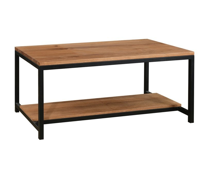 Forge Metal Base Coffee Table from DutchCrafters Amish Furniture