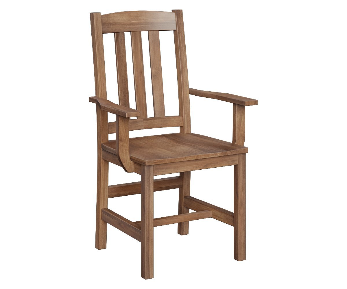 Arizona Mission Lodge Restaurant Arm Dining Chair
