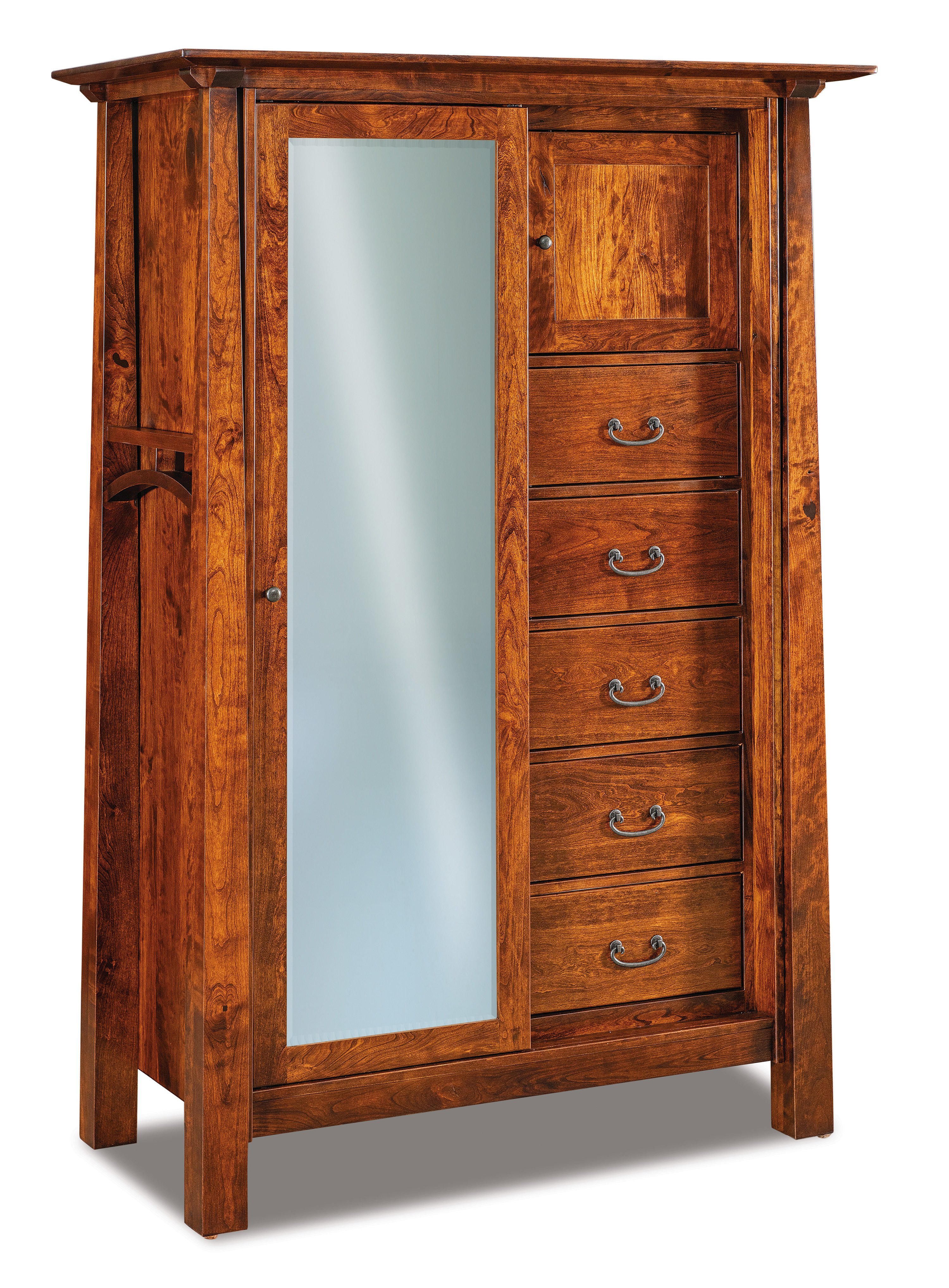 Craftsman Mission Chifforobe with Sliding Door from DutchCrafters