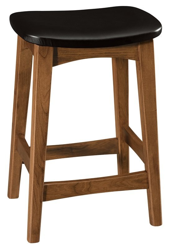 Backless Saddle Counter and Bar Stools from DutchCrafters Amish
