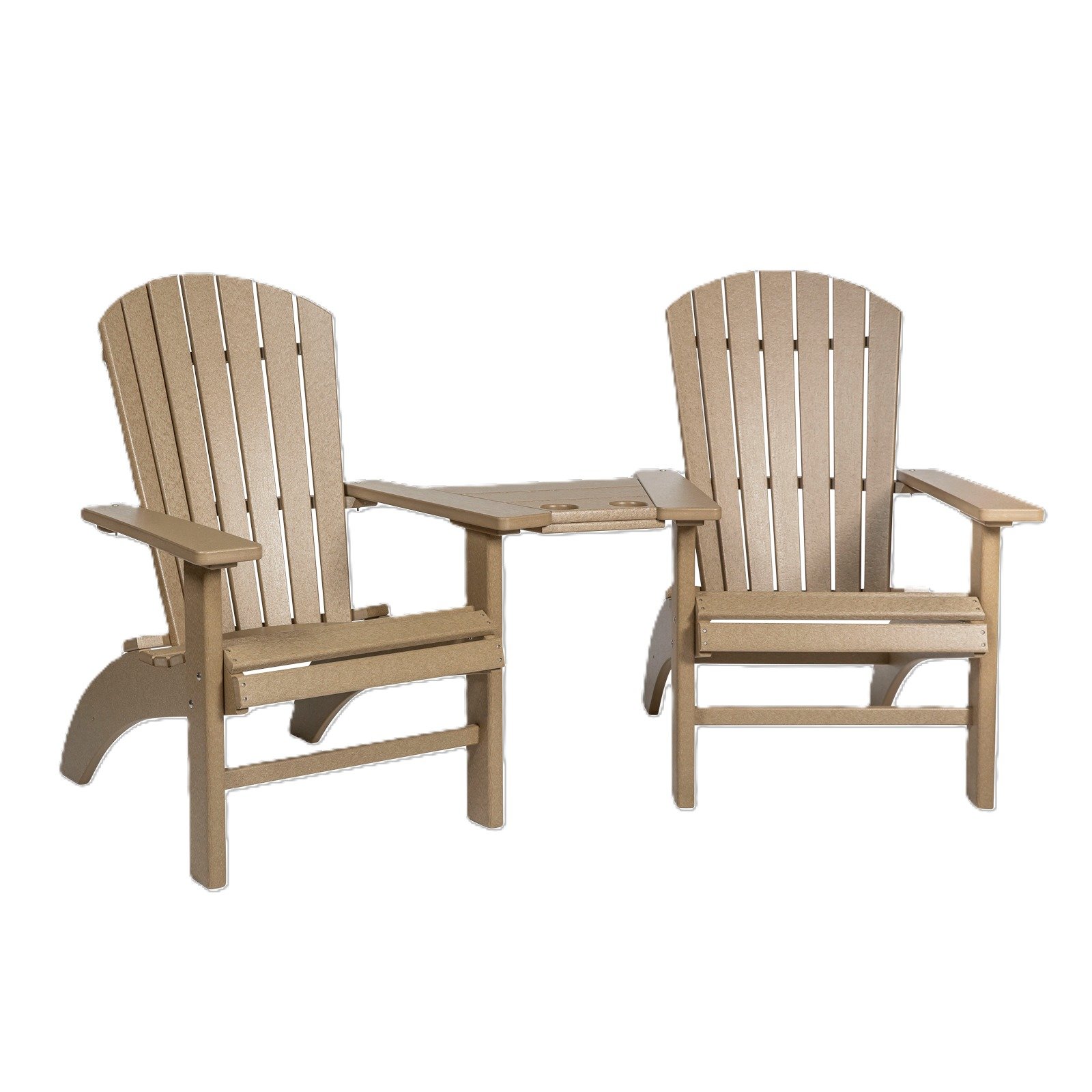 Poly Easy Access Fan-Back Settee Quick Ship | DutchCrafters