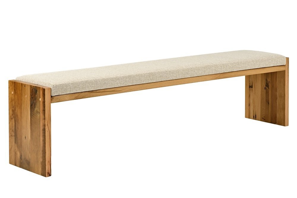 Wedge Dining Bench with Reclaimed Wood Option from DutchCrafters