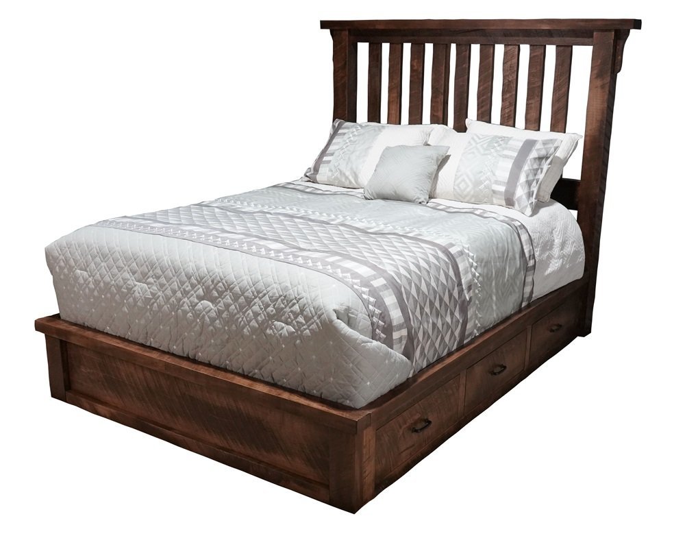 Highland Platform Bed from DutchCrafters Amish Furniture