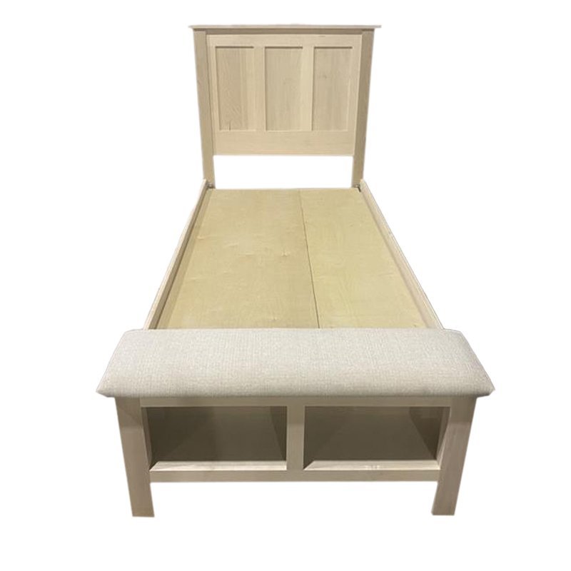 Amish Outlet Maple Wood Twin Bed with Drawers In Stock Choose Your Finish