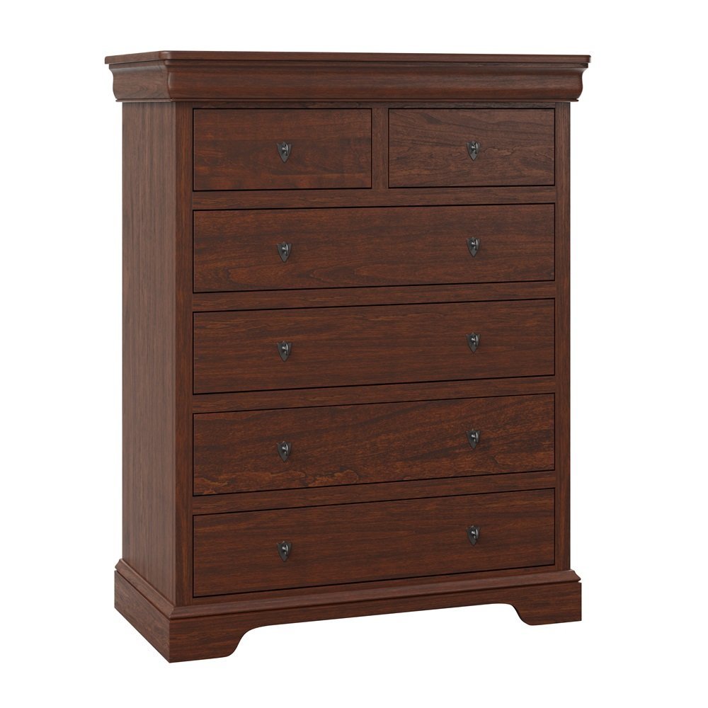 Solid Wood Elise Tall Chest from DutchCrafters Amish Furniture