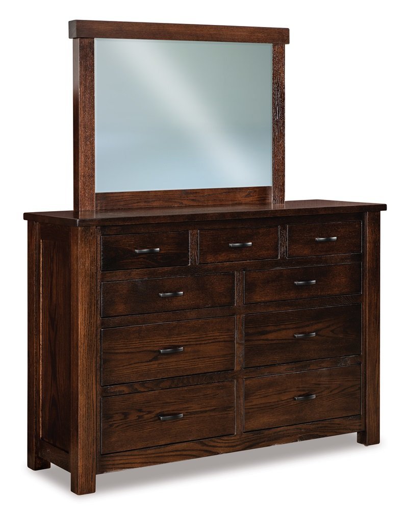 Timberland 9-Drawer Dresser with Optional Mirror from DutchCrafters