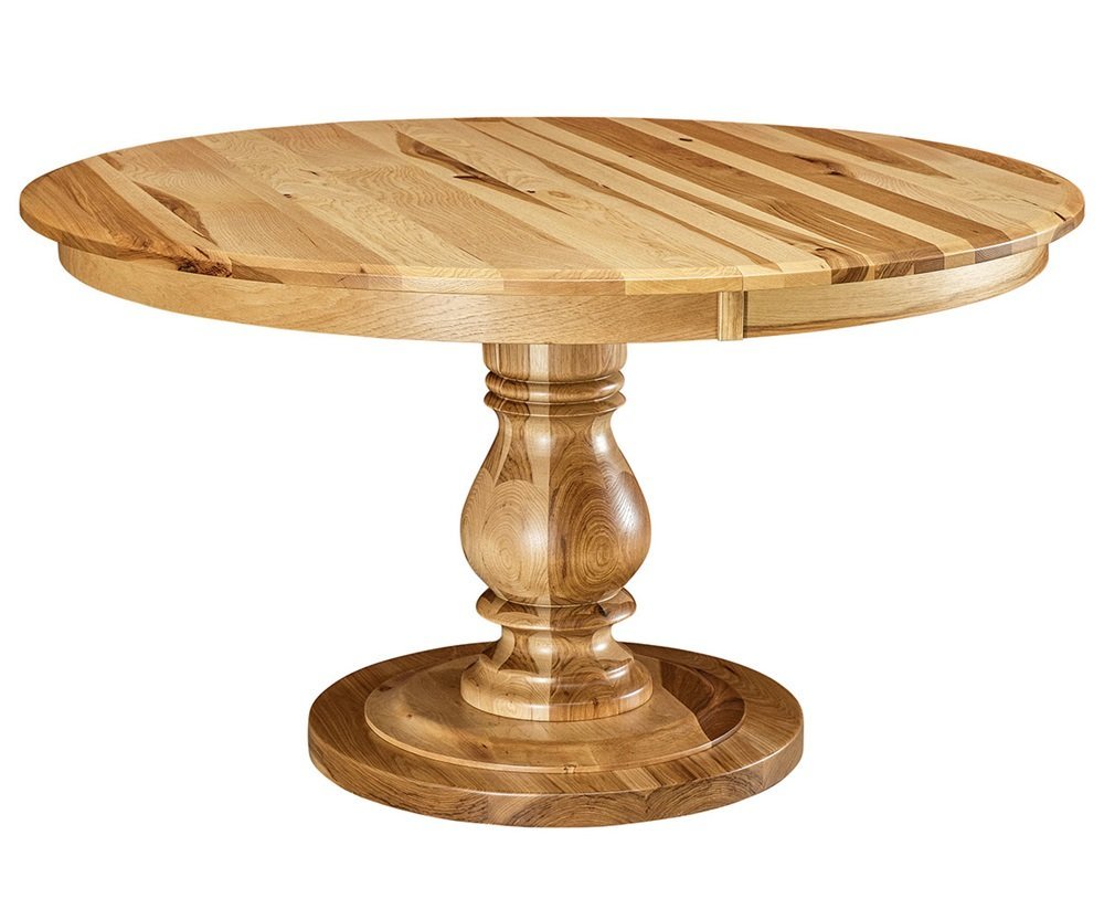 Solid Wood Single Pedestal Tables from DutchCrafters Amish Furniture