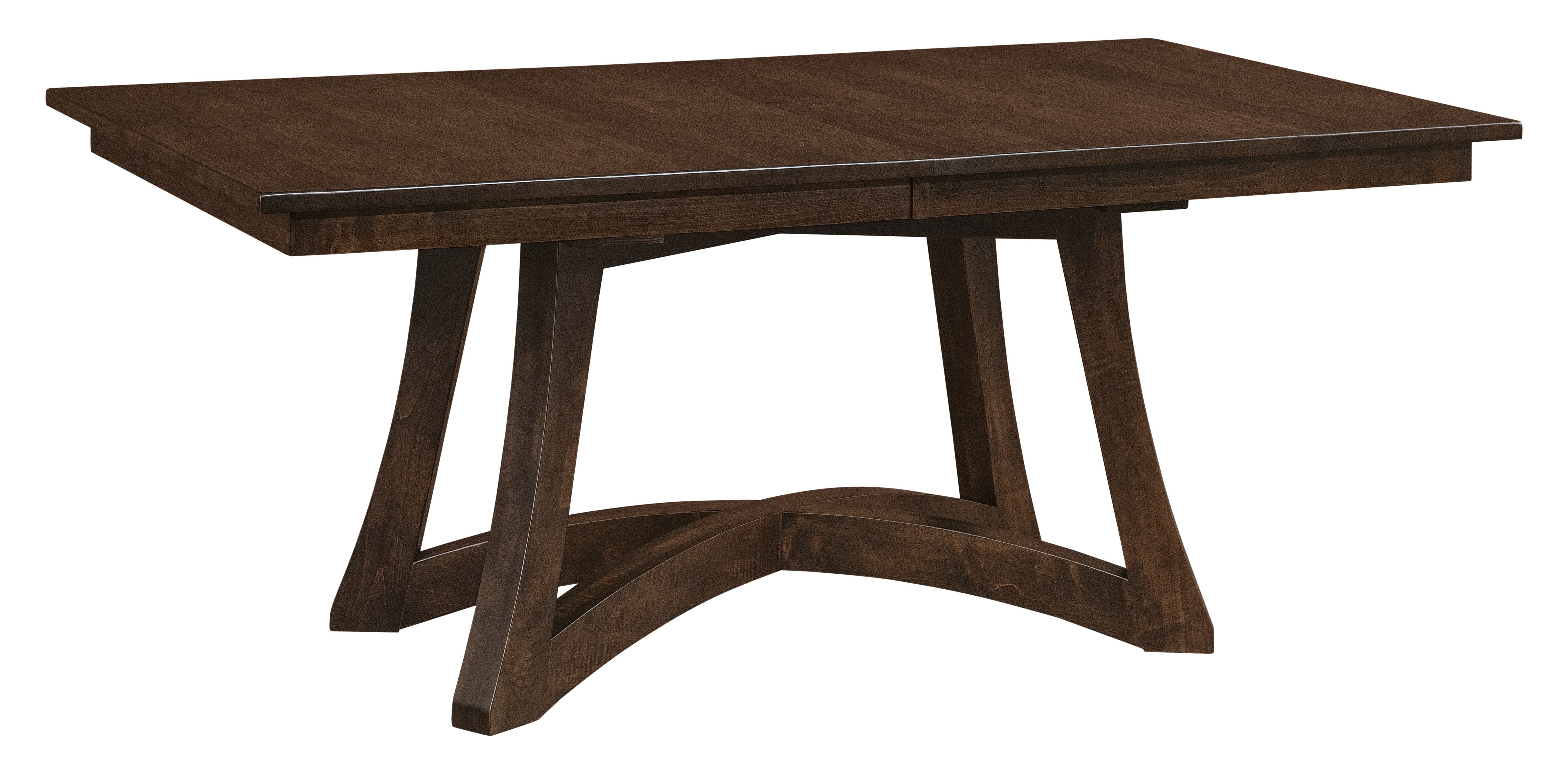 Extendable Live Edge Dining Table - Amish Modern Table