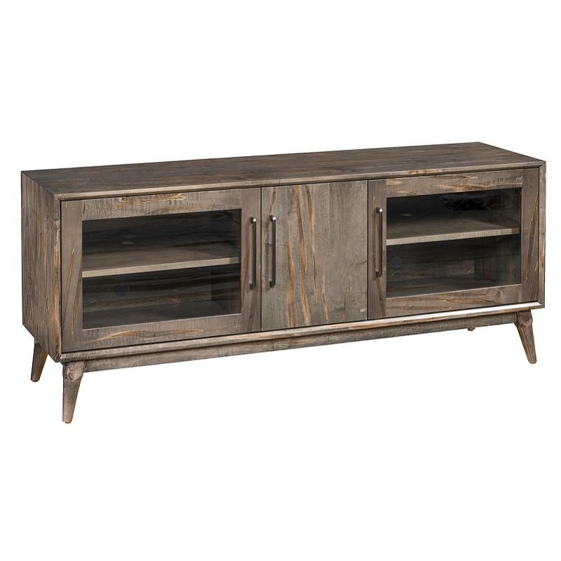 Rebel 60” Entertainment Console with Glass Doors from DutchCrafters