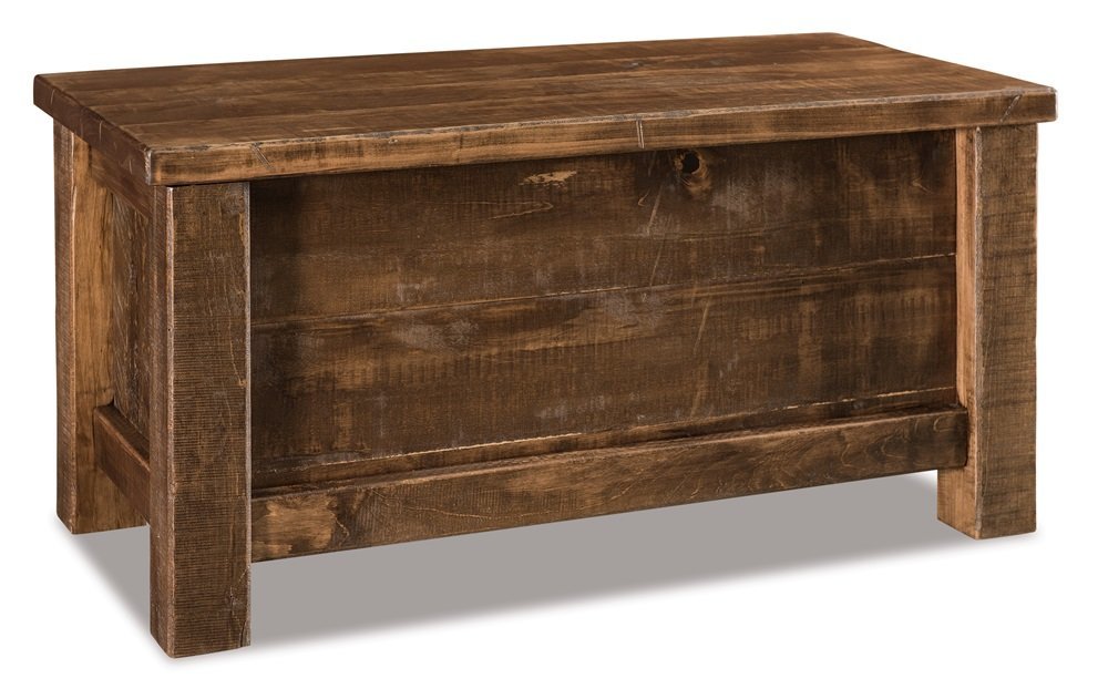 Dutton Rustic Blanket Chest with Cedar Bottom from DutchCrafters