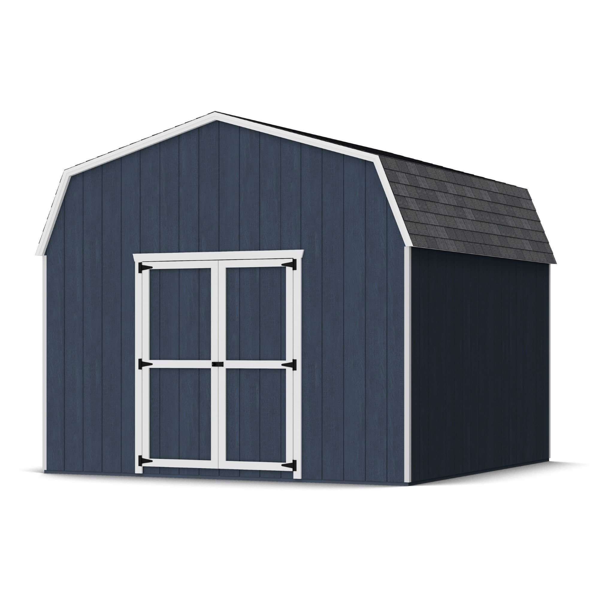 Value Gambrel Barn 6' Sidewalls - 12' Wide Shed Kit from