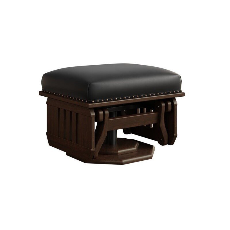 Quick Ship Mission Ottoman with Slat Side from DutchCrafters Amish