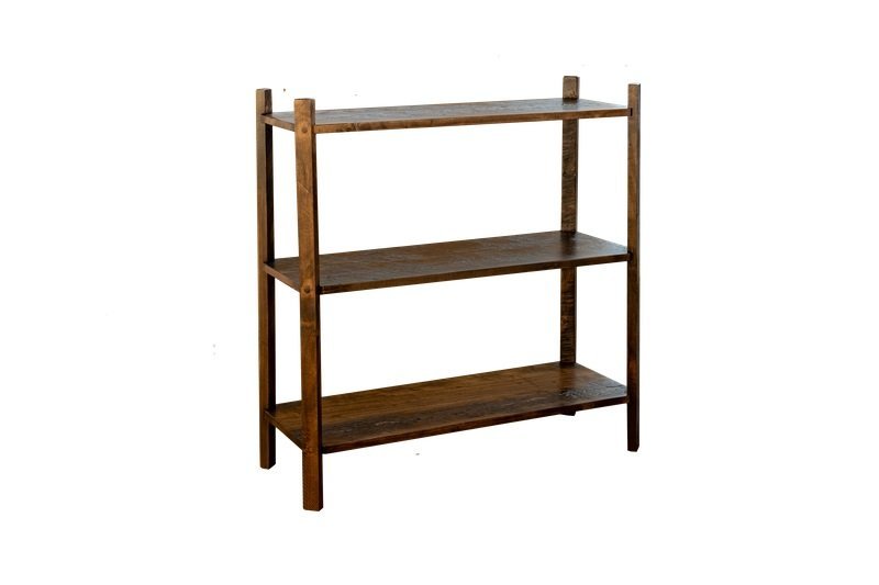 Rough-Cut Maple Wood 3-Shelf Stand from DutchCrafters Amish Furniture