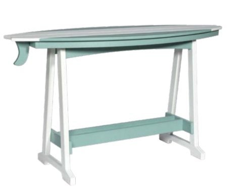Poly 72" Surfboard Coastal Patio Dining Table | DutchCrafters