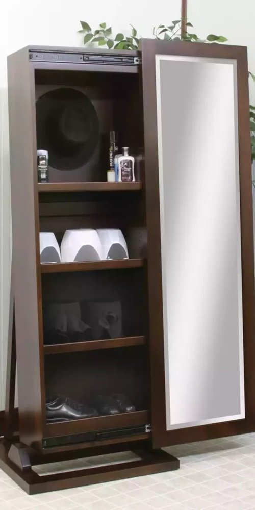 Shaker Hat Storage Angled Cabinet from DutchCrafters Amish Furniture