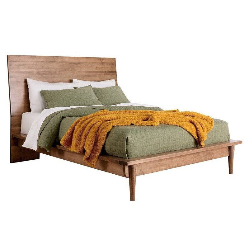 Madelyn Mid Century Modern Bed from DutchCrafters Amish Furniture