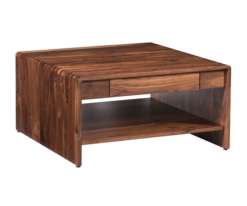 37" Modern Square Coffee Table | Amish Handcrafted Solid Wood