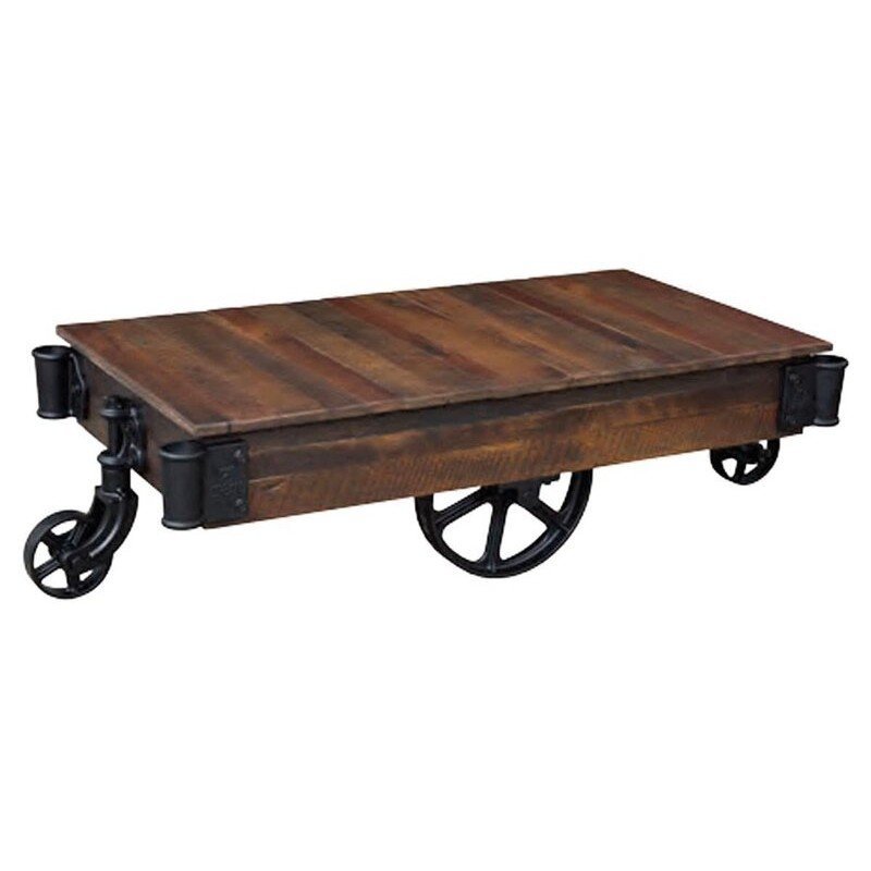 Tega Urban Railroad Cart Coffee Table from DutchCrafters Amish