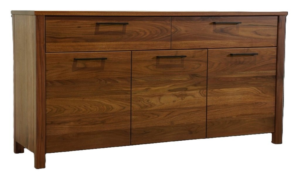 Amish Mid-Century Modern Dining Server | Solid Wood Sideboard USA