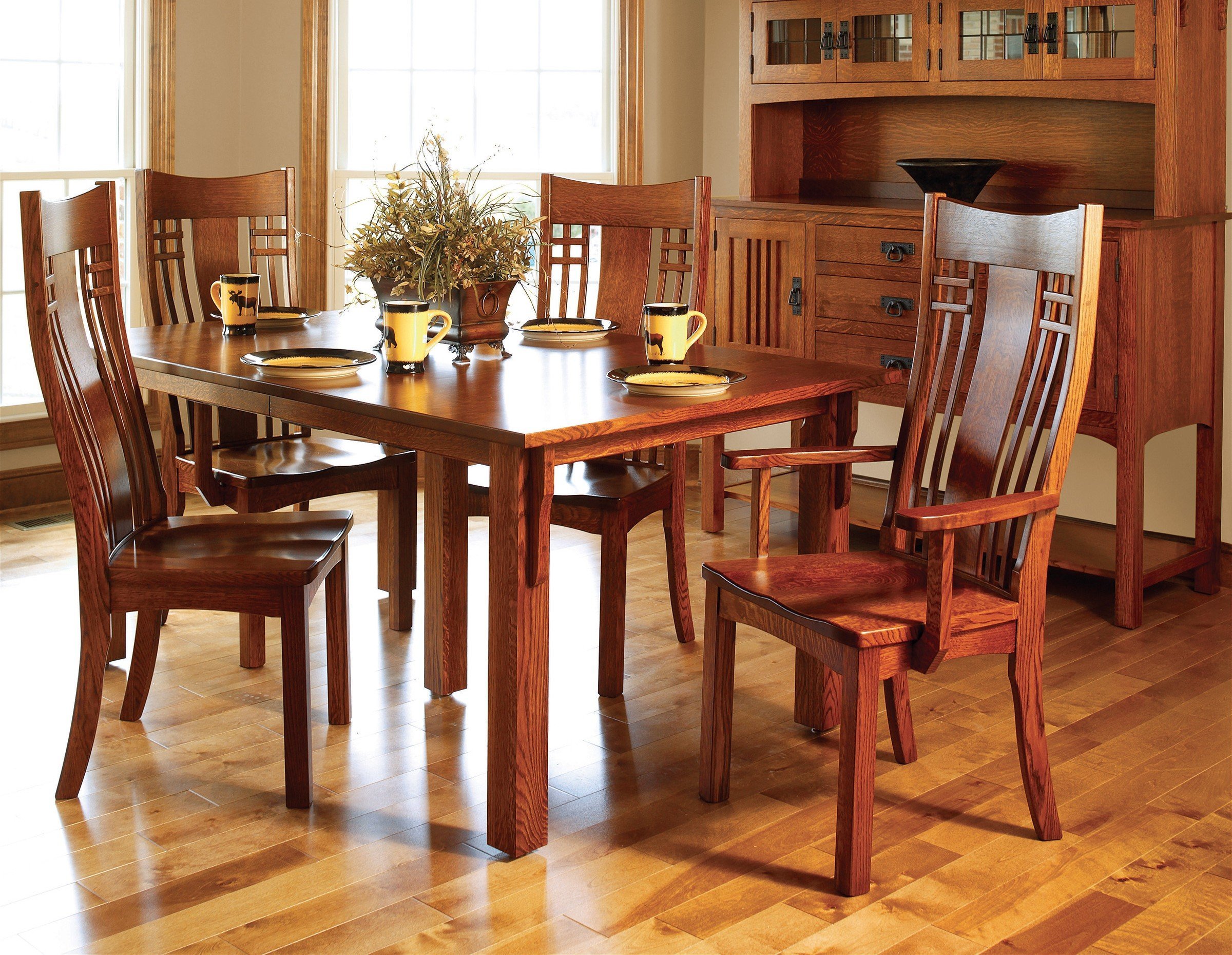 Liberty 5-Piece Mission Dining Set from DutchCrafters Amish Furniture