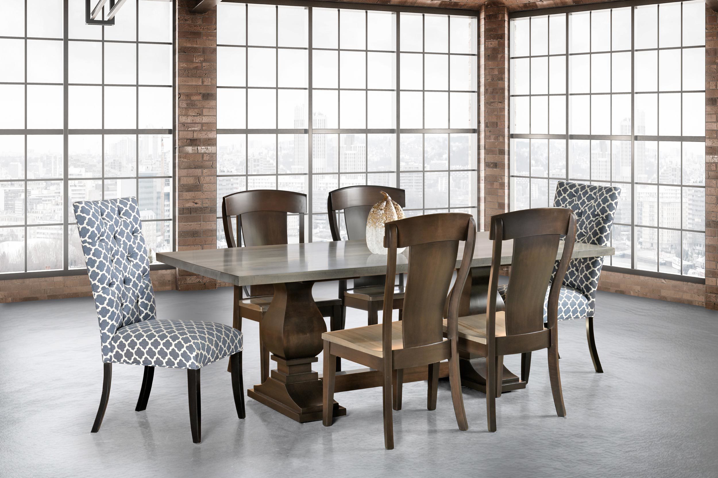 Transitional 7-Piece Dining Room Furniture Set | Amish Handcrafted