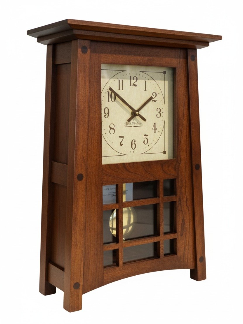 Mission McCoy Mantel Clock | Amish Handcrafted, Quick Ship