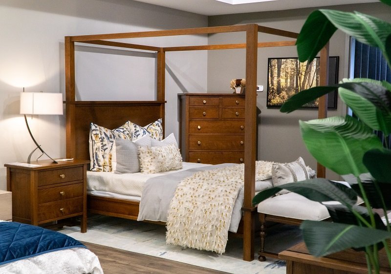 Hardwood Canopy Bed from DutchCrafters Amish Furniture
